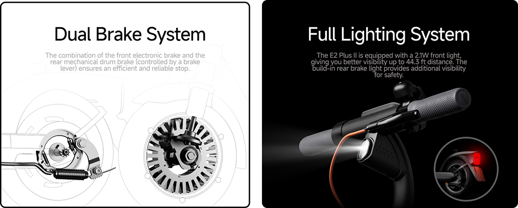 Segway eKickScooter E2 Plus II | An Electric Scooter Fit for Beginners