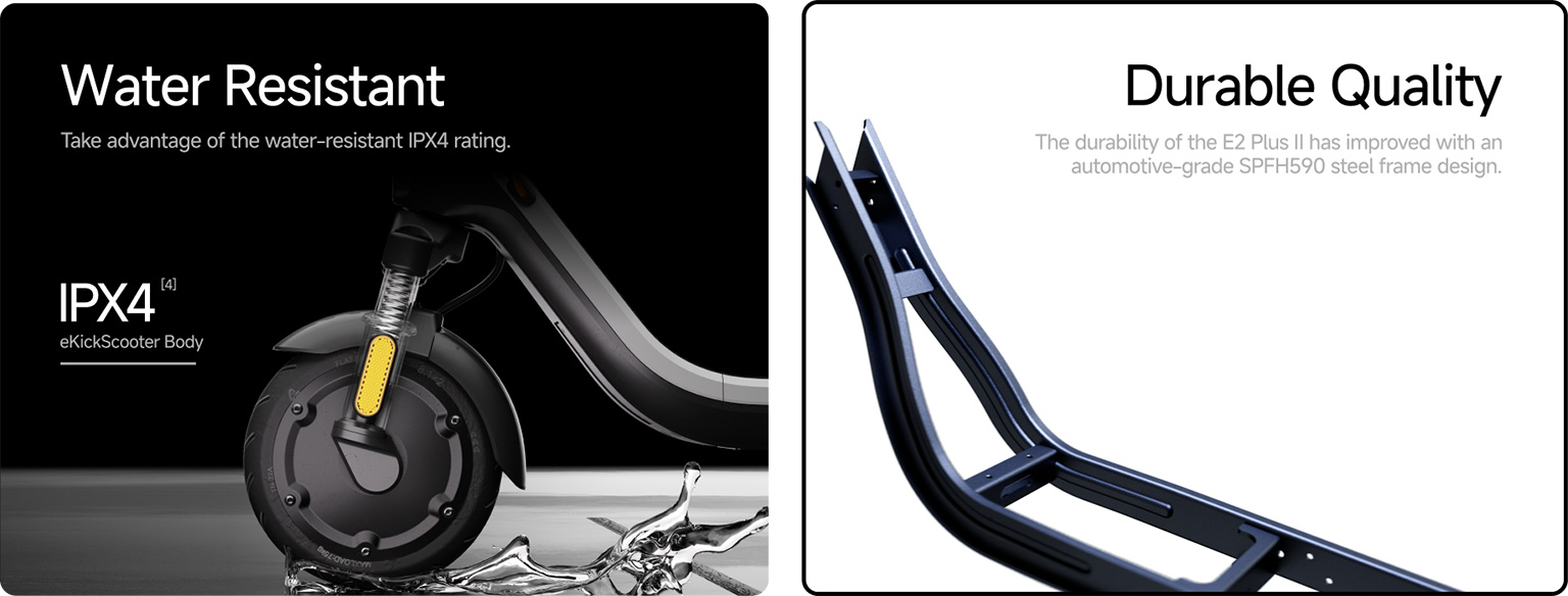Segway eKickScooter E2 Plus II | An Electric Scooter Fit for Beginners