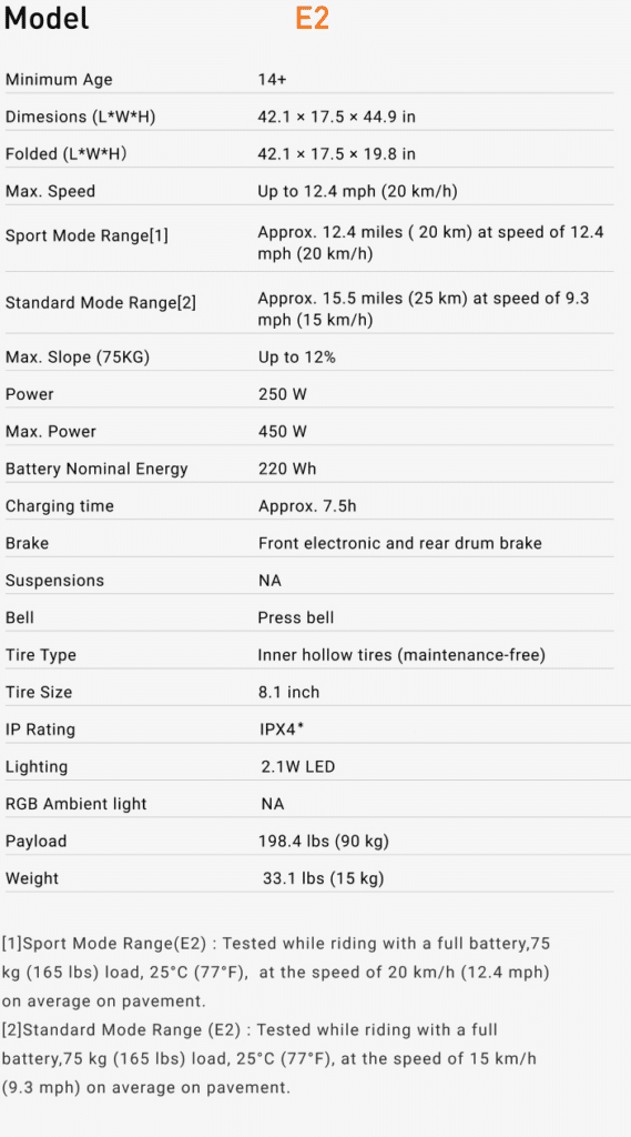 Segway eKickScooter E2 Plus , Smart and Stylish Electric Scooter