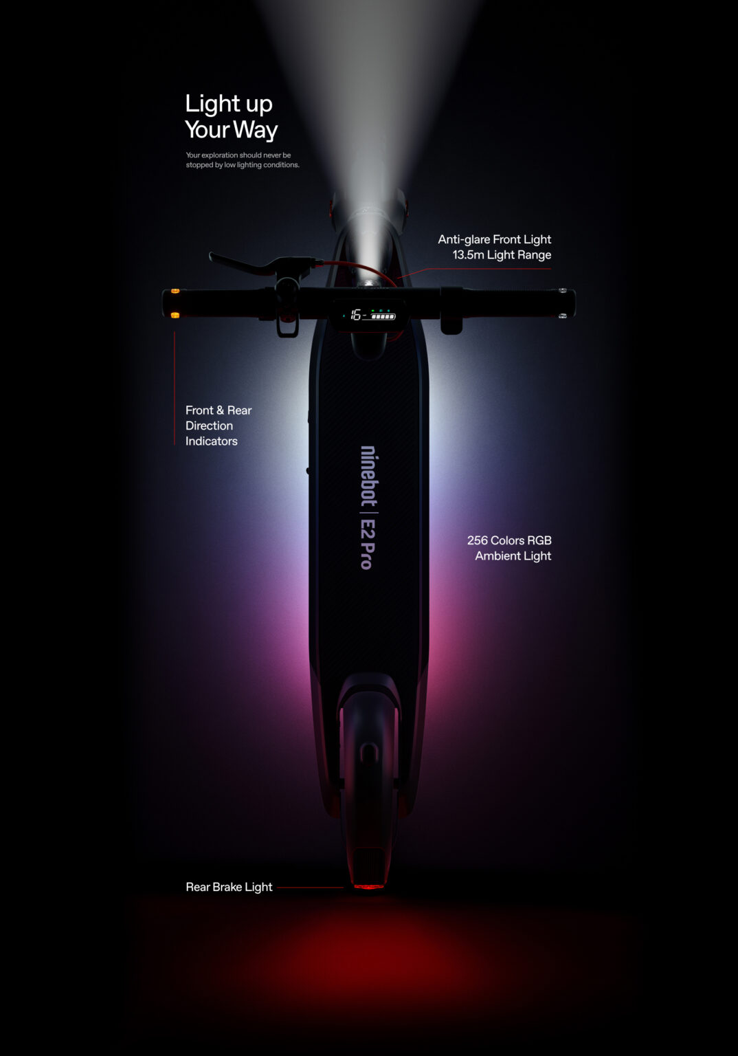 Segway eKickScooter E2 Pro , Smart and Efficient Commuter Scooter