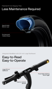 Segway eKickScooter E2 Pro , Smart and Efficient Commuter Scooter