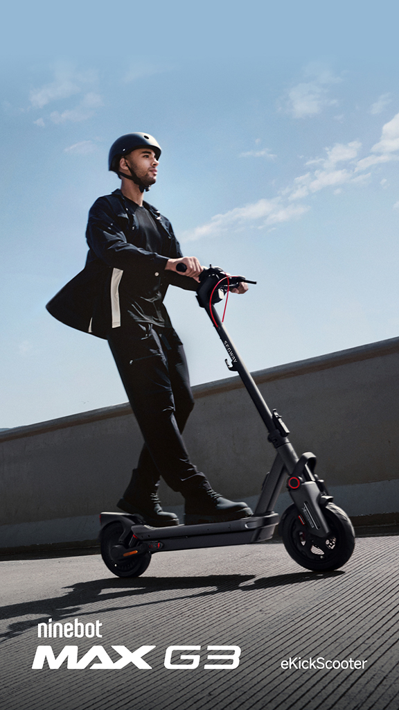 Segway eKickScooter MAX G3 , Powerful Motor, Long-lasting Battery
