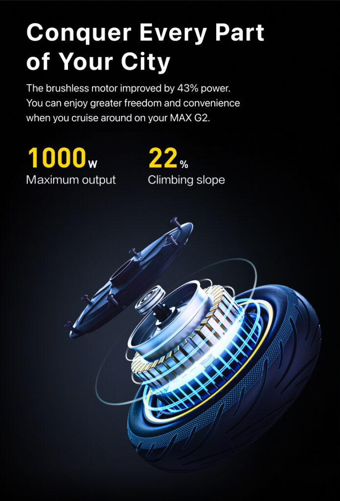 Segway eKickScooter MAX G2 , Efficient Commute, Smooth Ride