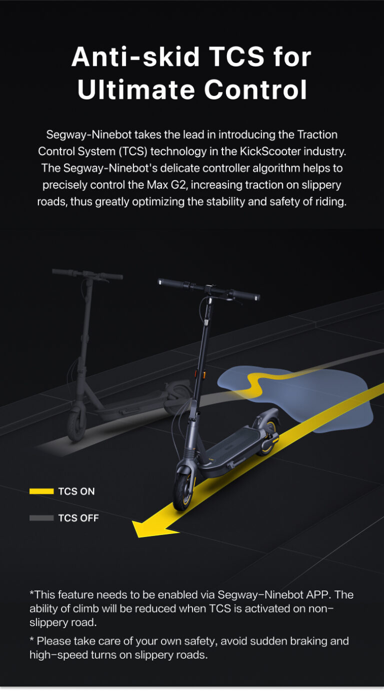Segway eKickScooter MAX G2 , Efficient Commute, Smooth Ride