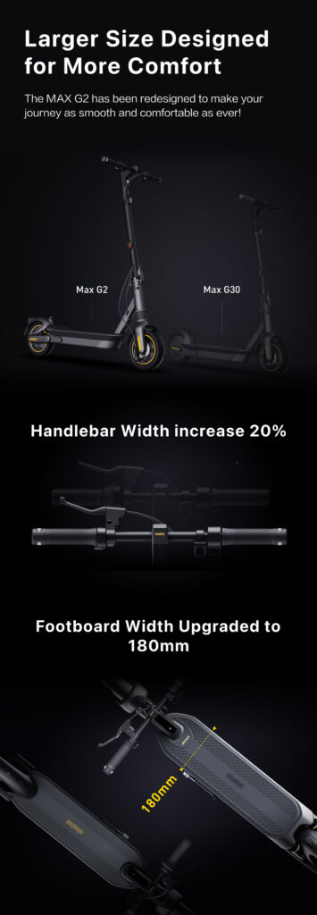 Segway eKickScooter MAX G2 , Efficient Commute, Smooth Ride