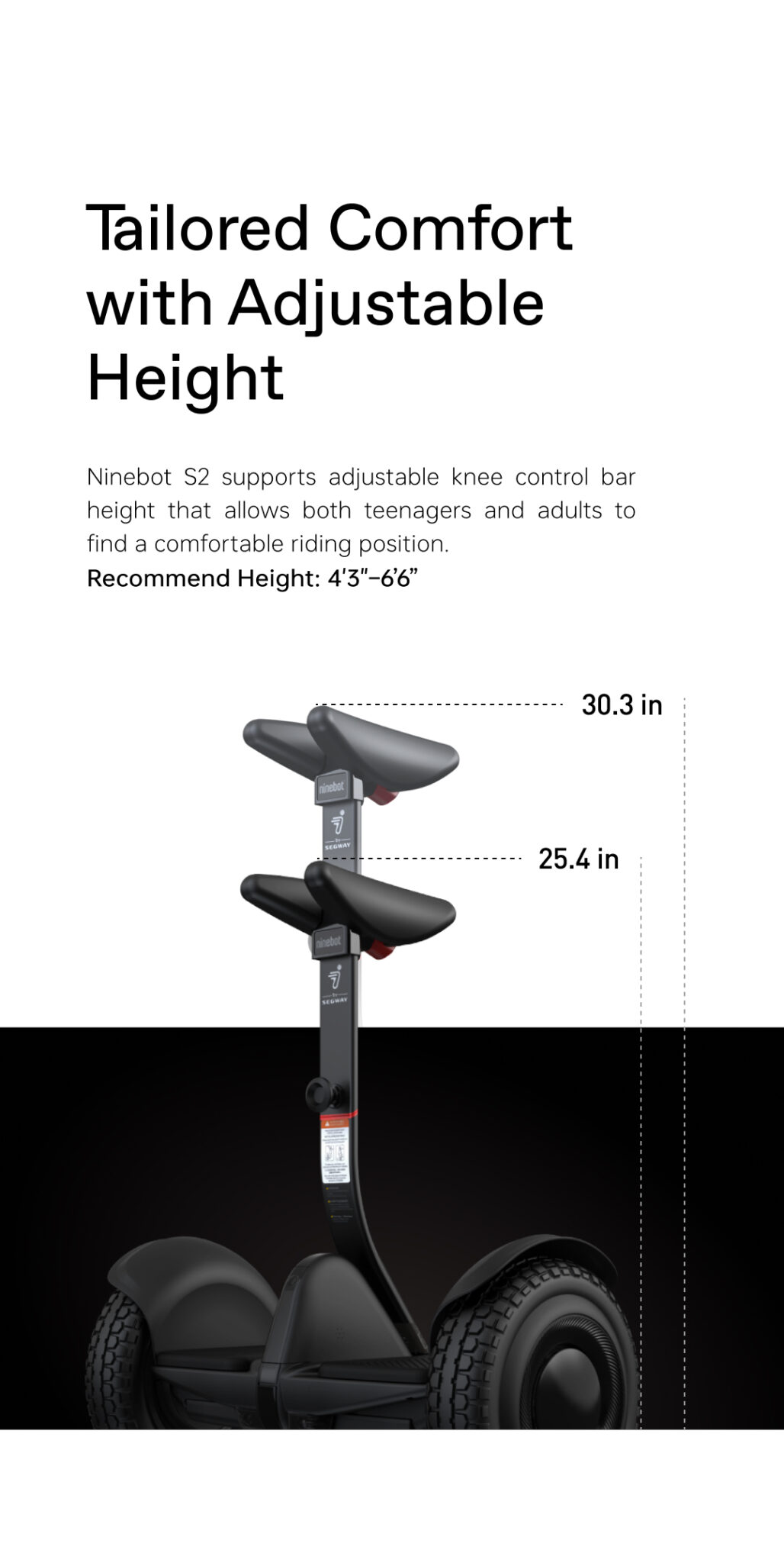 Segway Ninebot S2 , Stylish and Smart Self-Balancing Transporter