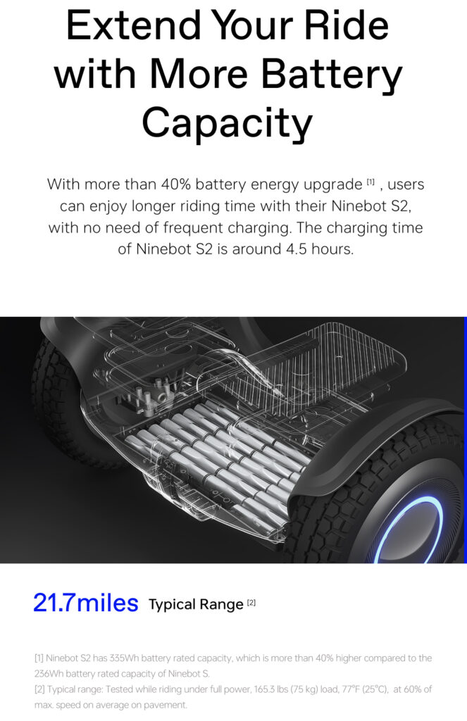 Segway Ninebot S2 , Stylish and Smart Self-Balancing Transporter