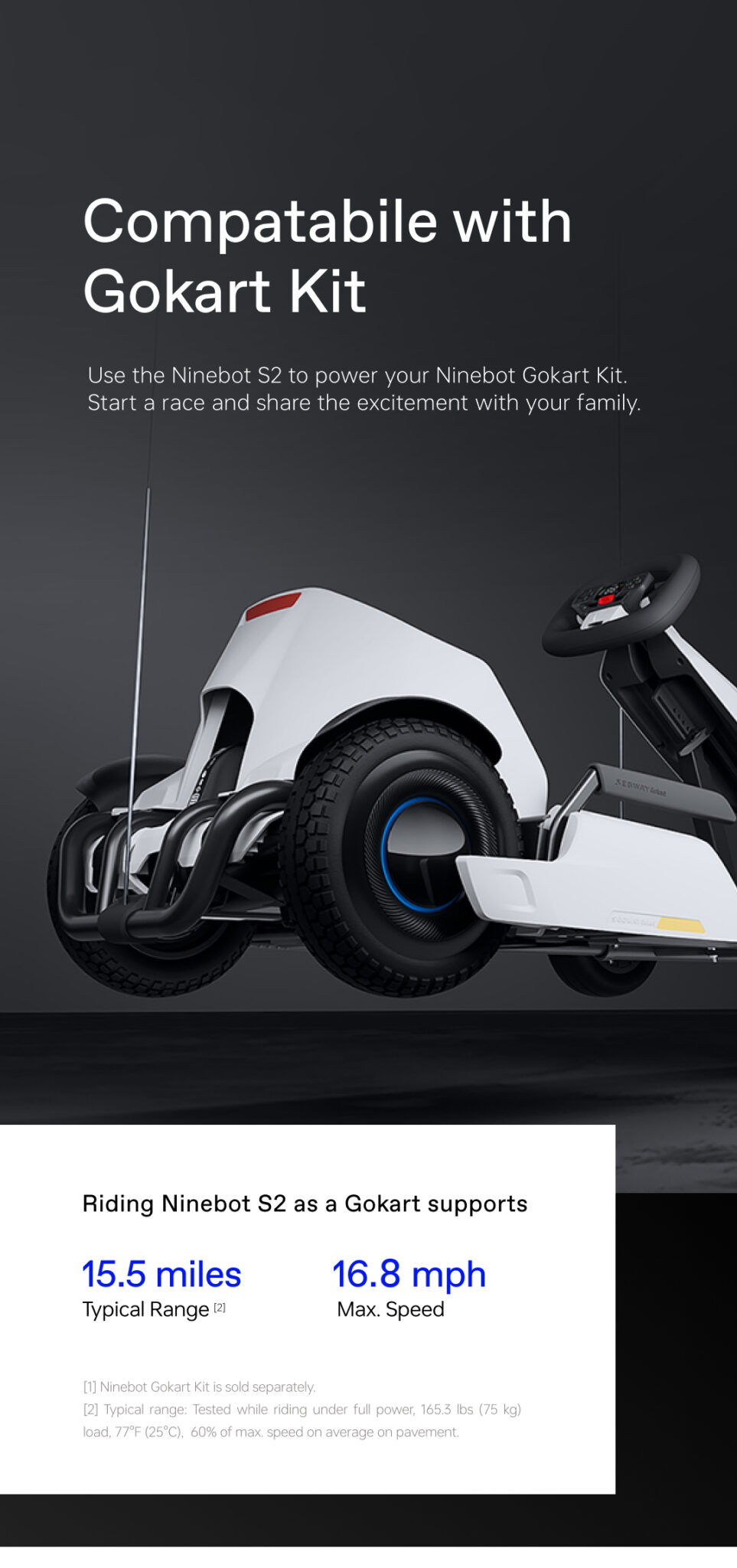 Segway Ninebot S2 , Stylish and Smart Self-Balancing Transporter