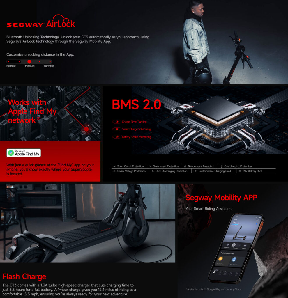 Segway SuperScooter GT3 , High-End Urban Mobility Solution