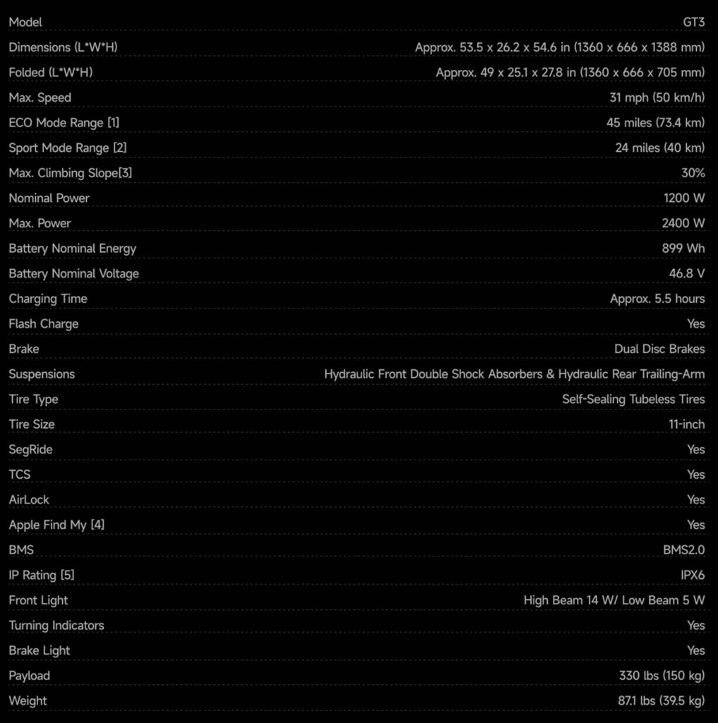 Segway SuperScooter GT3 , High-End Urban Mobility Solution
