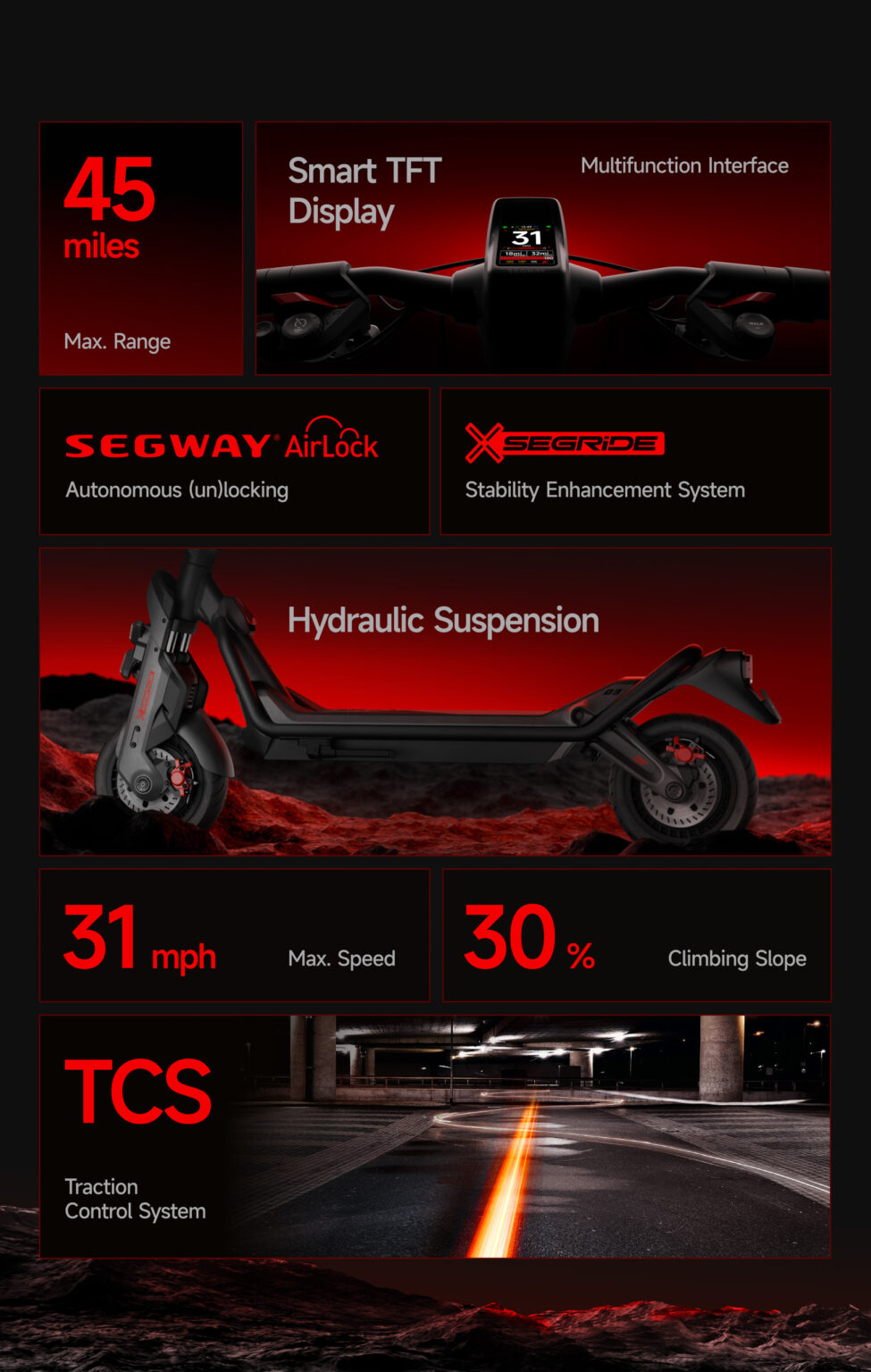 Segway SuperScooter GT3 , High-End Urban Mobility Solution